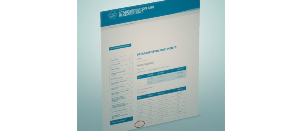Database : all IOC standards and methods since 1985 now available ...