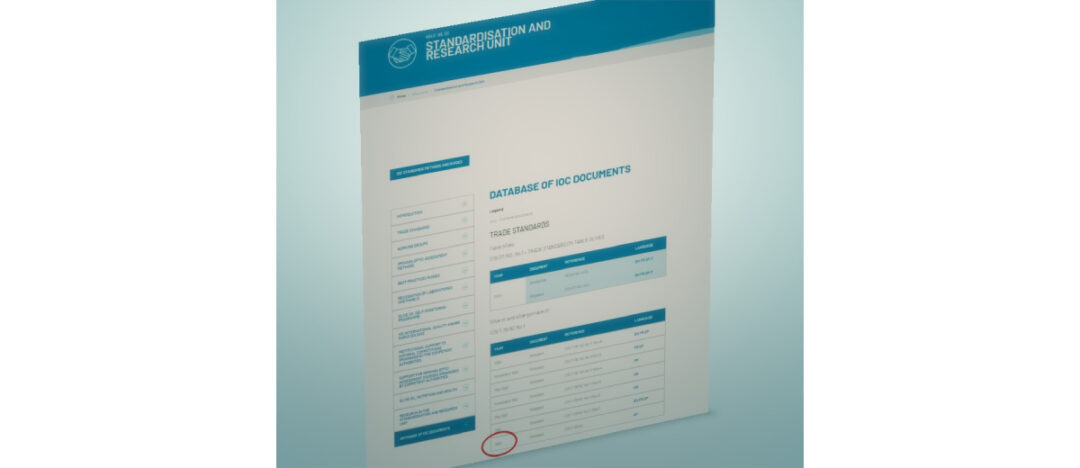 Database : all IOC standards and methods since 1985 now available ...