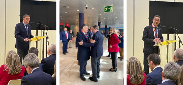 The IOC at the inauguration of the WOOE - International Olive Council