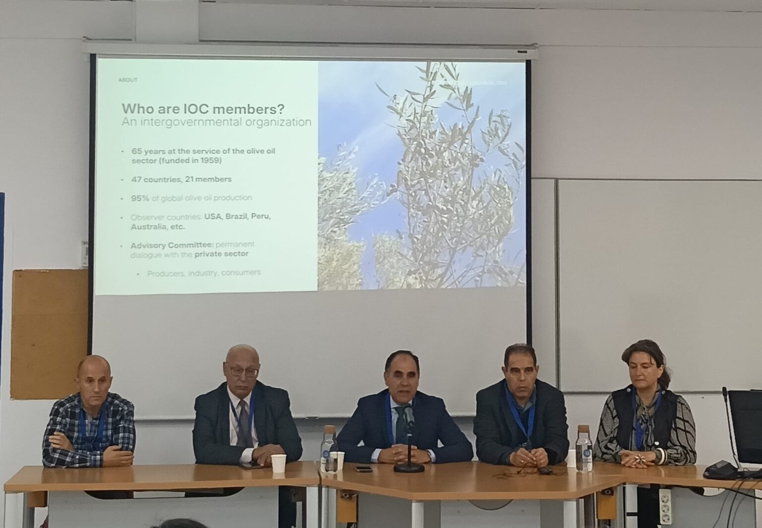 IOC international training for panel leaders on virgin olive oil ...
